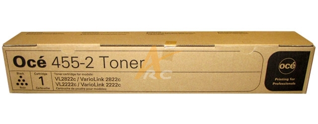 Oce Black Toner 455-2 for VarioLink 2822c Part Number: 455-2