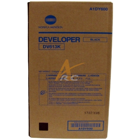DV613K Genuine Black Developer for bizhub PRESS C8000 Part Number: A1DY600