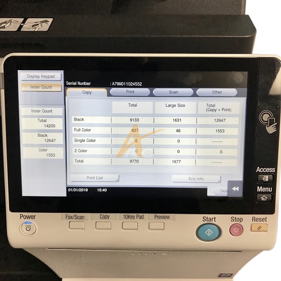 Konica Minolta bizhub C458 Demo Unit | BizhubC458-72K